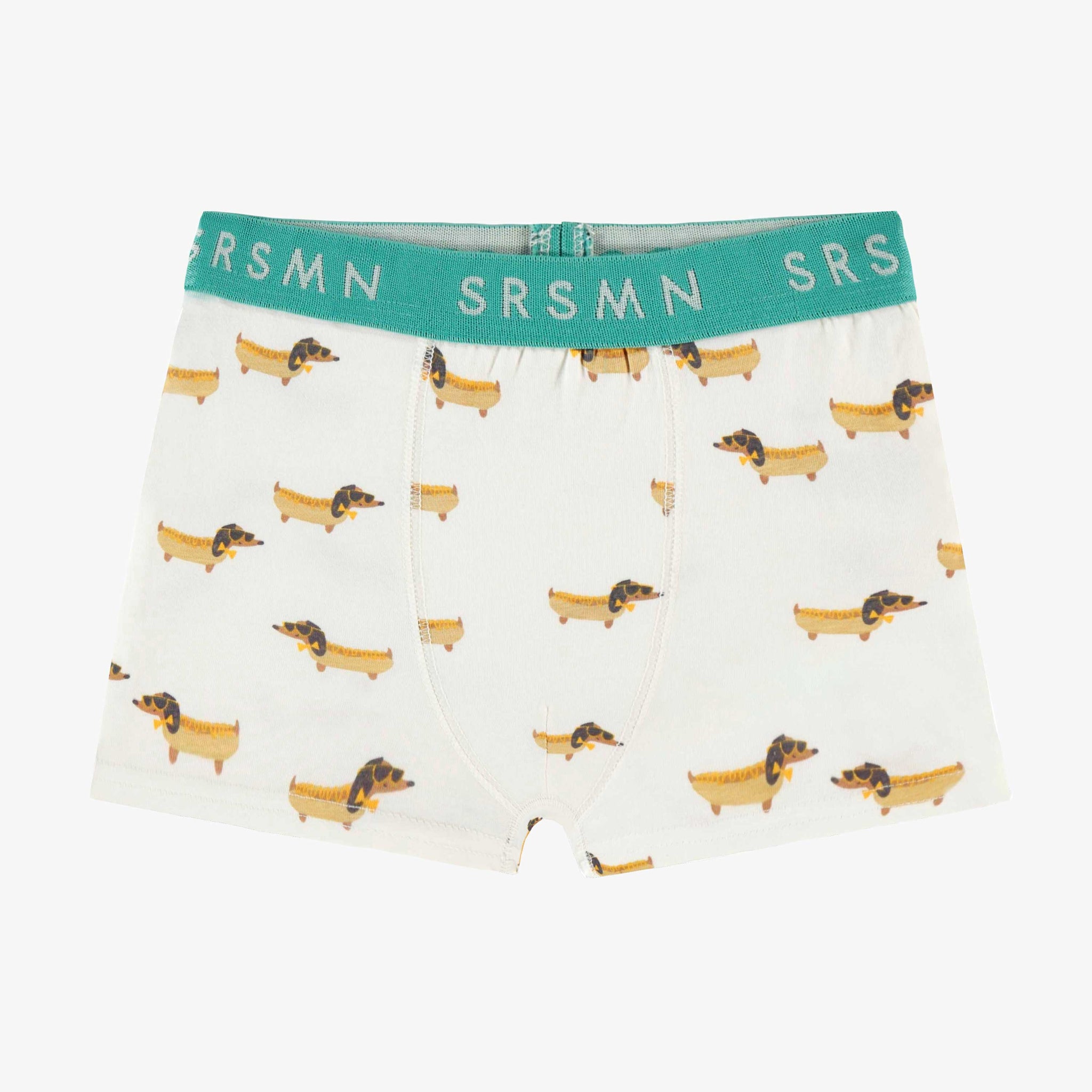 Cream boxer shorts with all over print, child - Souris Mini - Souris Mini