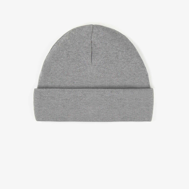 Chapeau gris d’extérieur en tricot côtelé, enfant - Souris Mini ...